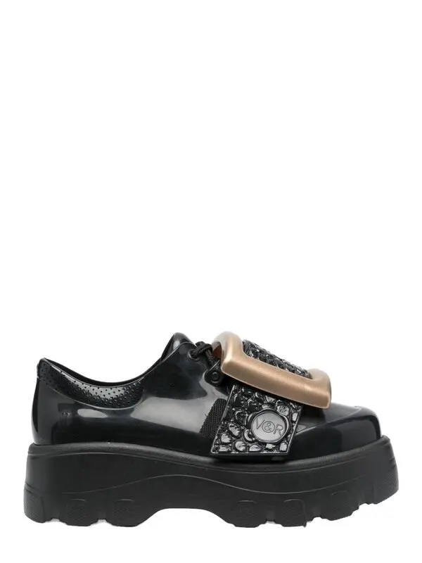 Viktor & Rolf Buckle Up Platform Sneakers - Black