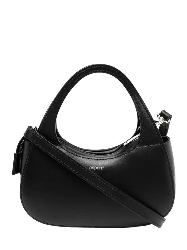 Coperni Micro Swipe Leather Tote Bag - Black