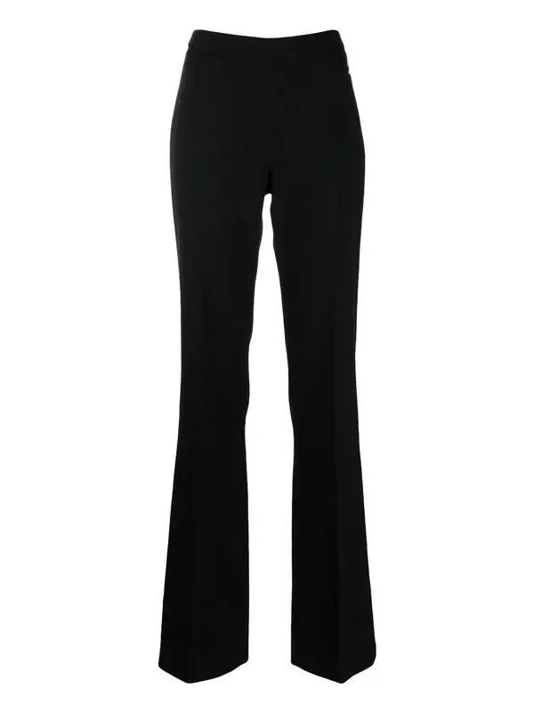 Just Cavalli Logo-plaque Flared Trousers - Black