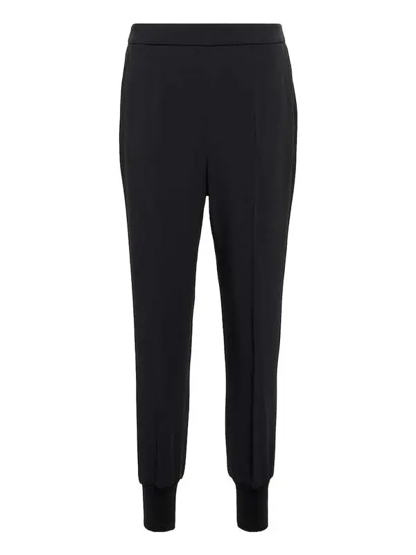 Stella McCartney Julia High-rise Tapered Trousers - Black