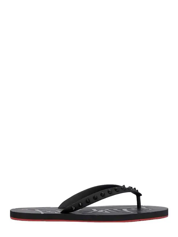 CHRISTIAN LOUBOUTIN Super Loubi Flip-flops - Black