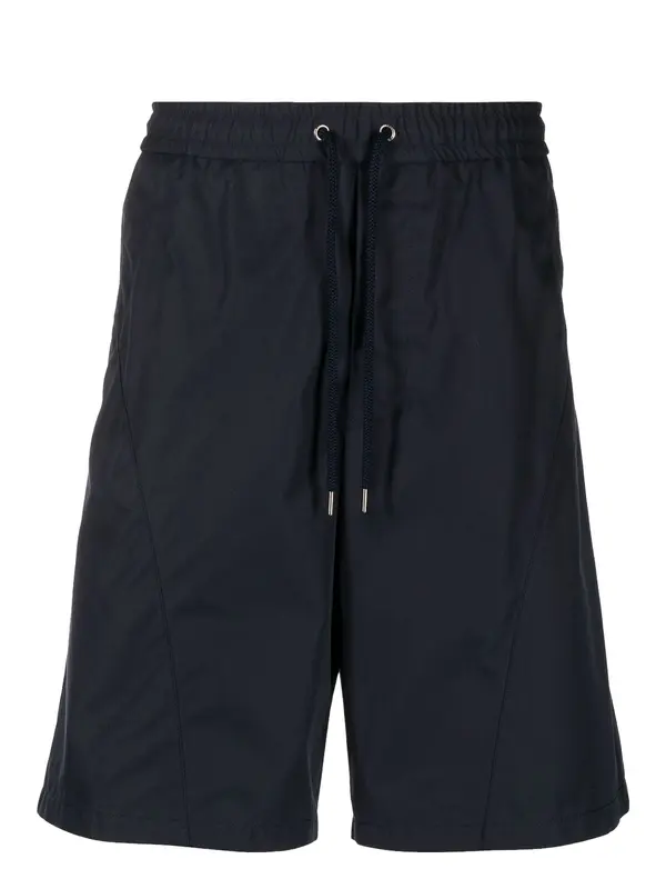 Giorgio Armani Organic Cotton Track Shorts - Blue