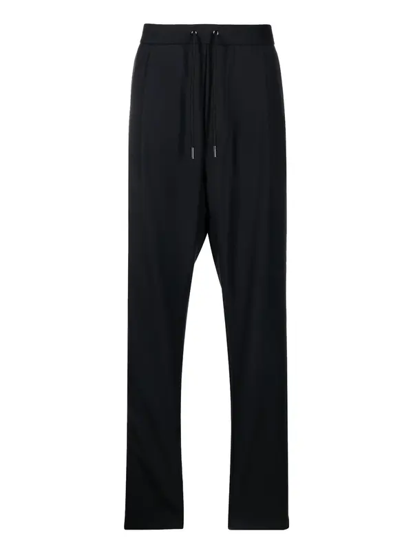 Giorgio Armani Virgin Wool Track Trousers - Blue