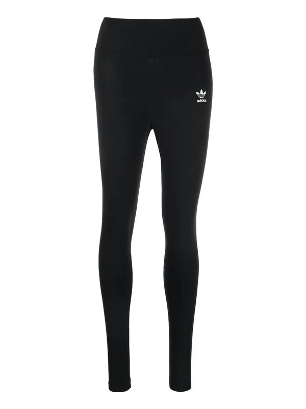 Adidas Trefoil Logo Cotton Leggings - Black