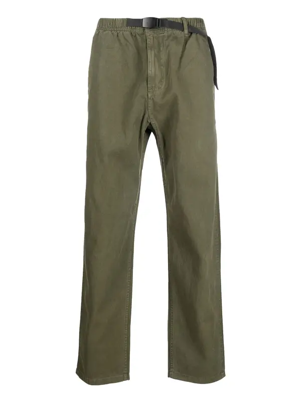 Gramicci Belted-waist Straight-leg Trousers - Green