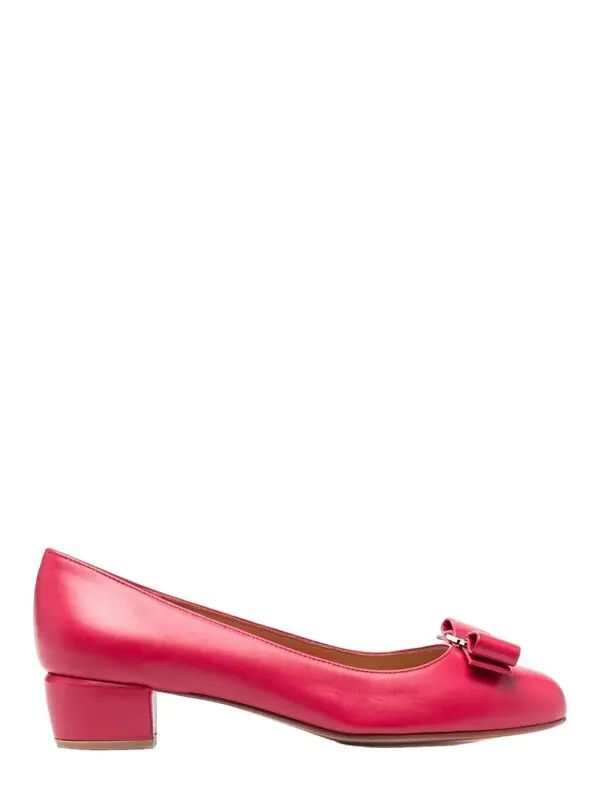 FERRAGAMO Vara Bow Décolleté Pumps - Pink
