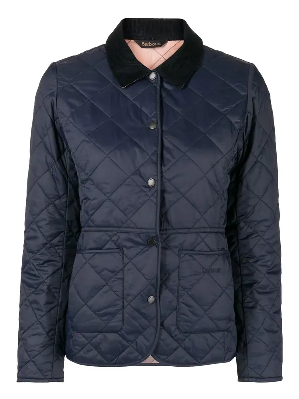 Barbour Quilted Bomber Jacket - Blue