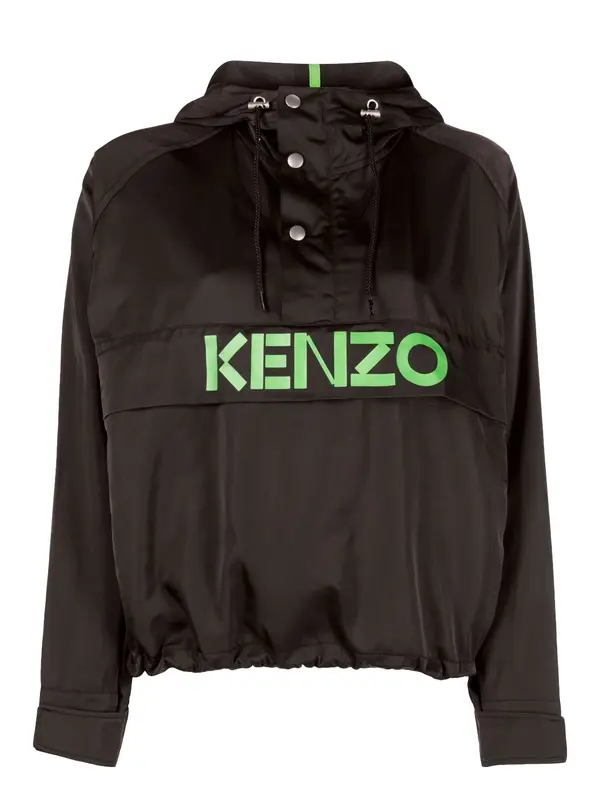 Kenzo Logo-print Hooded Jacket - Black
