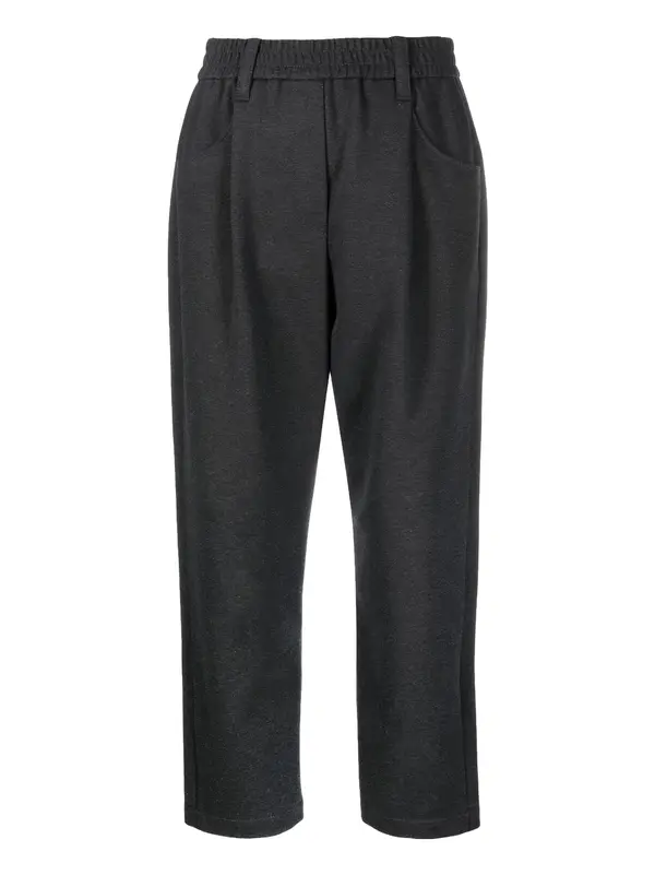 Brunello Cucinelli Mid-rise Trousers - Black