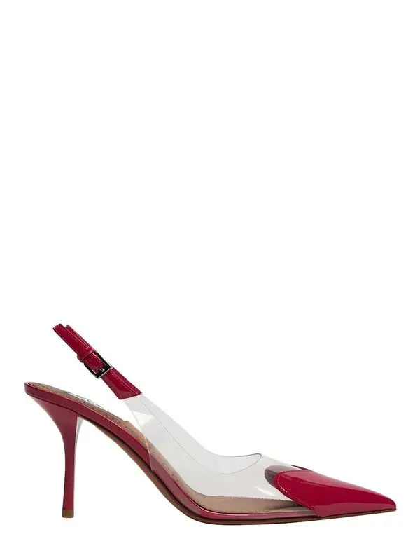 Alaïa Coeur Cap-toe Mules - Framboise