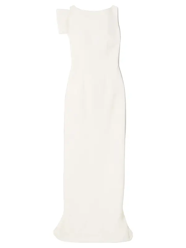 Safiyaa Celestia Draped Gown - Ivory