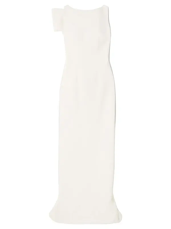 Safiyaa Celestia Draped Gown - Ivory
