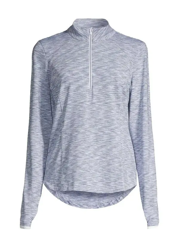 Zero Restriction Shae Half-zip Pullover Top - Cloud