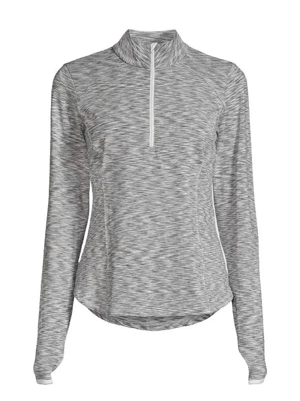 Zero Restriction Shae Half-zip Pullover Top - Silver