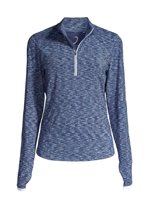 Zero Restriction Shae Half-zip Pullover Top - Storm
