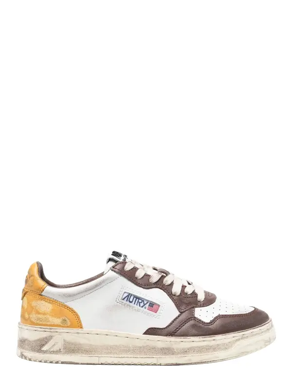 AUTRY Super Vintage Colour-block Sneakers - White