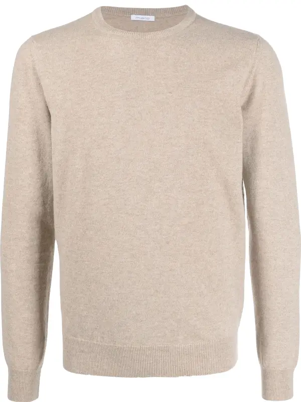 Malo Round-neck Knit Jumper - Neutrals