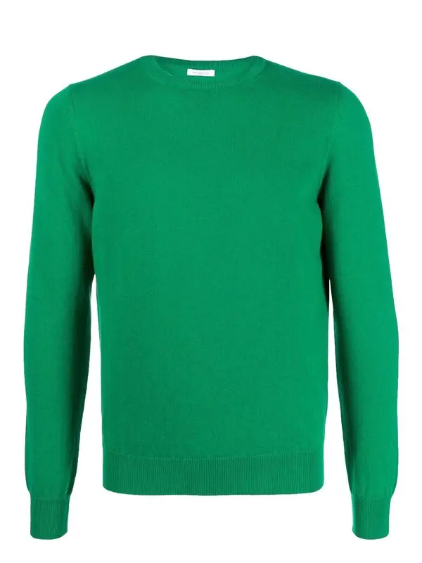 Malo Round-neck Knit Jumper - Green