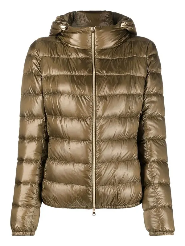 Herno High-shine Puffer Jacket - Green