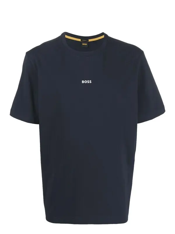 BOSS Logo-print T-shirt - Blue