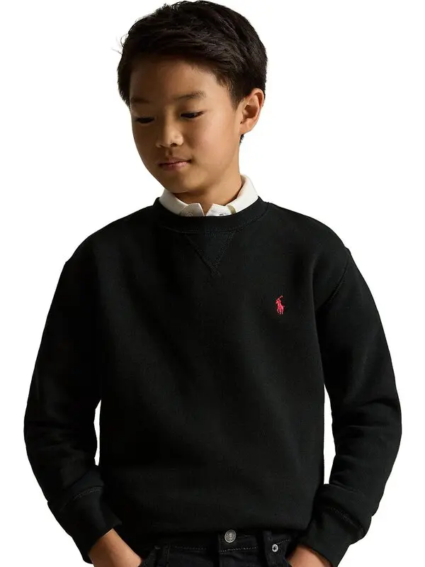 Ralph Lauren Fleece Crewneck Sweatshirt - Polo Black