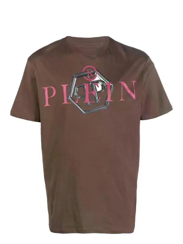 Philipp Plein Logo-print Short-sleeved T-shirt - Brown