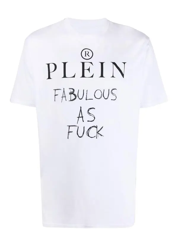 Philipp Plein Slogan Print T-shirt - White