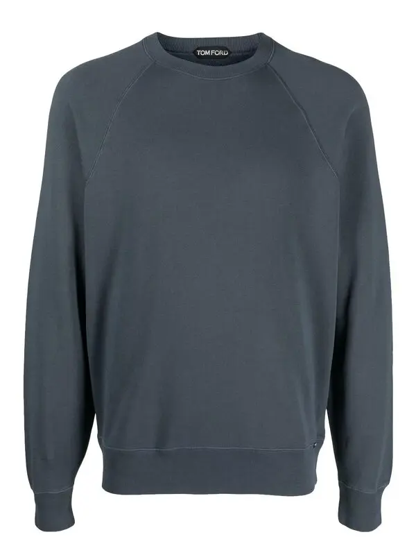 TOM FORD Crewneck Long-sleeve Jumper - Blue