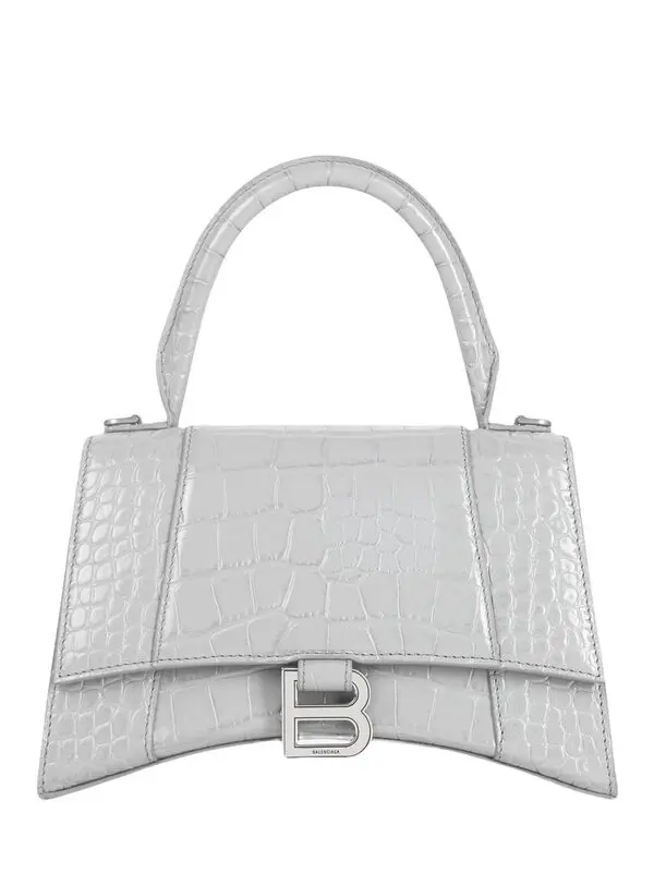 Balenciaga Small Hourglass Top-handle Bag - Grey