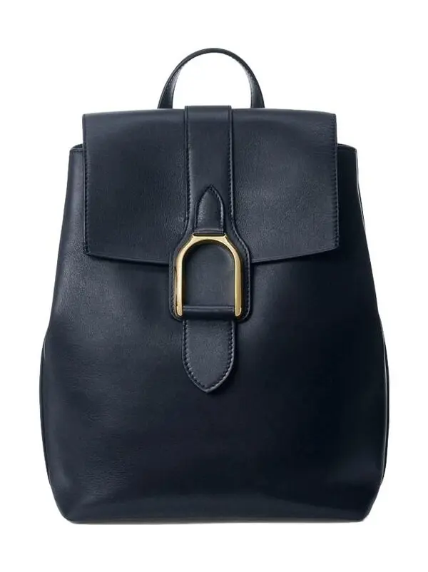 Ralph Lauren Wellington Leather Backpack - Blue