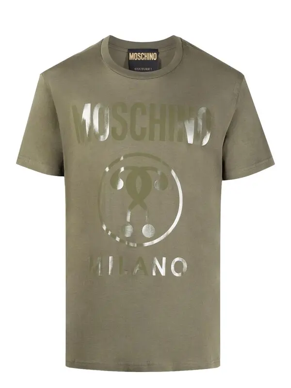 Moschino Logo-print Cotton T-shirt - Green