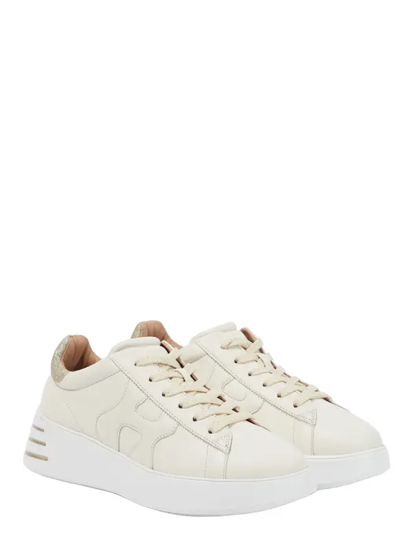 Hogan Rebel Leather Sneakers - White