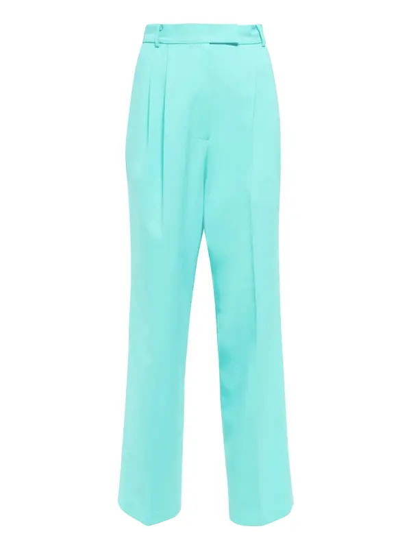 THE FRANKIE SHOP Bea High-rise Straight Leg Trousers - Blue