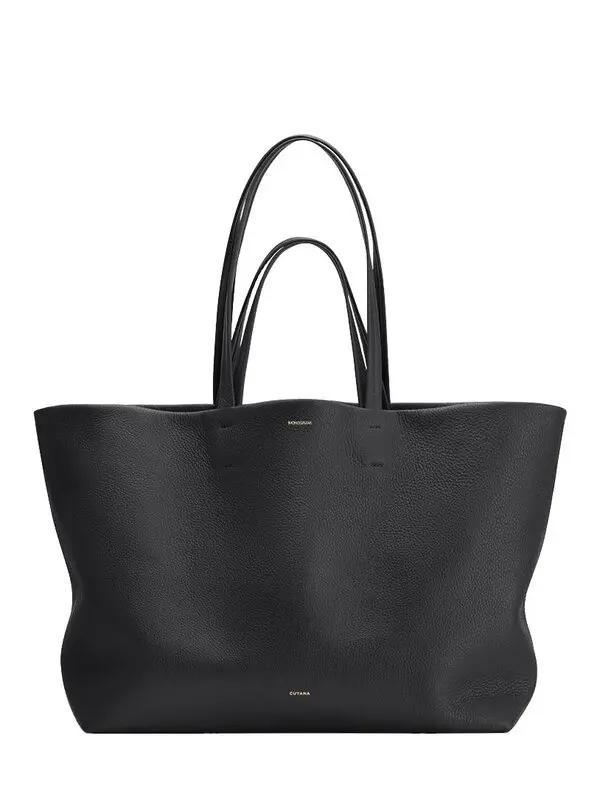 Cuyana Leather Tote Bag - Black