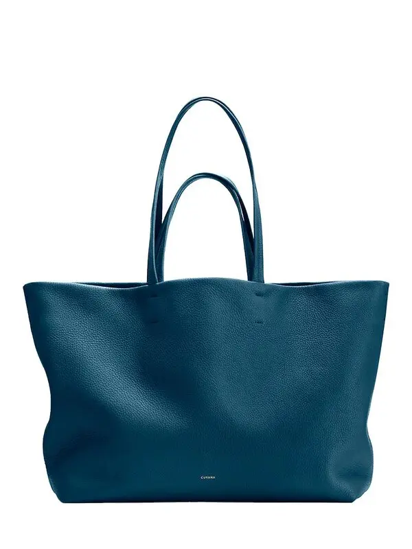 Cuyana Leather Tote Bag - Jade