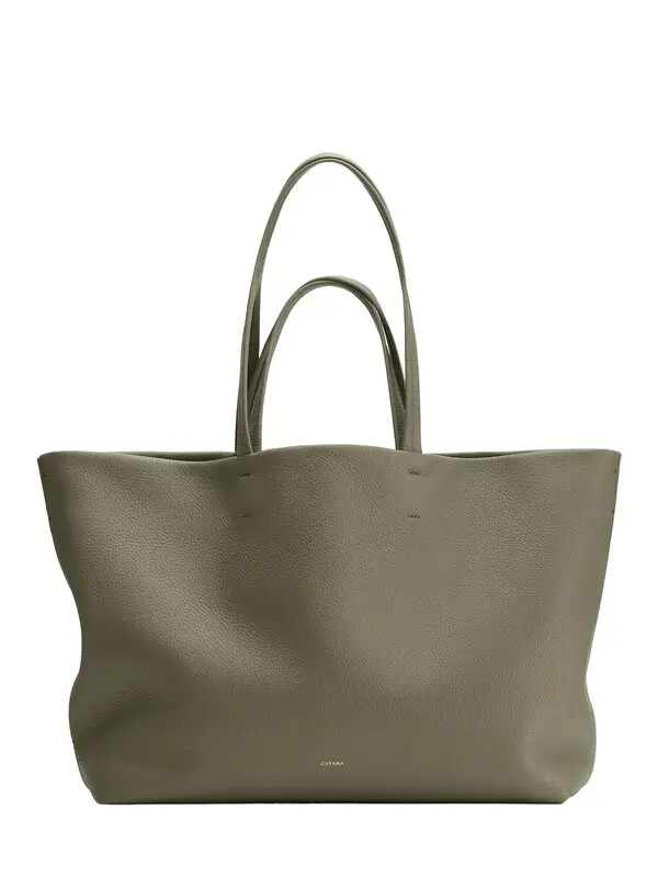 Cuyana Italian Leather Tote Bag - Olive