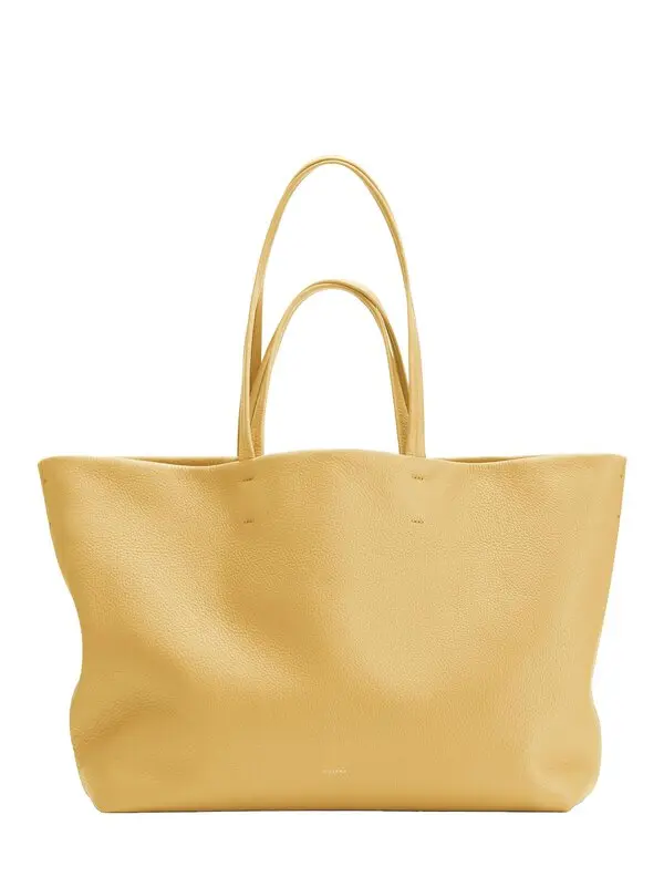 Cuyana Leather Tote Bag - Yellow