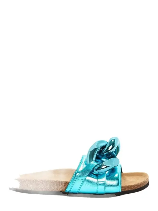 JW Anderson Chain-link Detail Slides - Blue