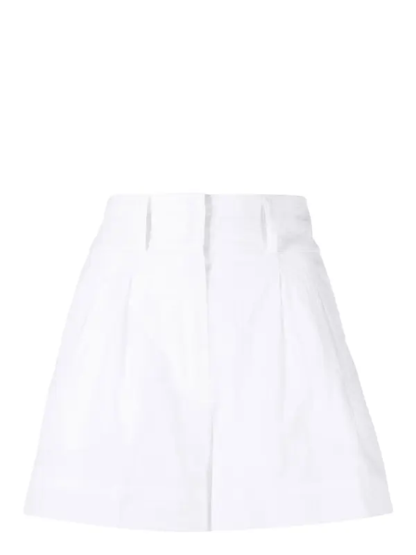 Shiatzy Chen High-waisted Chino Shorts - White