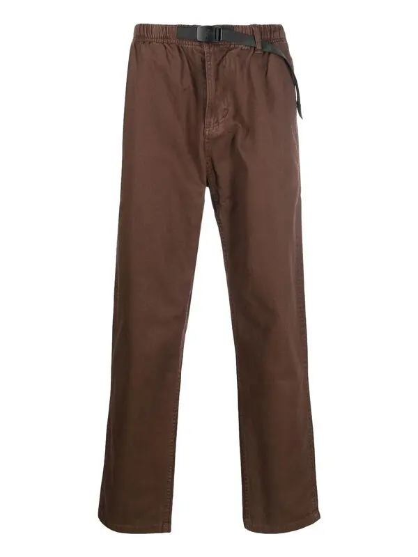 Gramicci Belted-waist Straight-leg Trousers - Brown