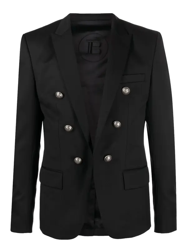 Balmain Double-breasted Blazer - Black