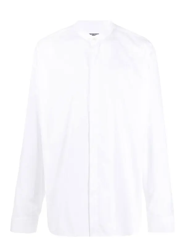 Balmain Long-sleeved Cotton Shirt - White