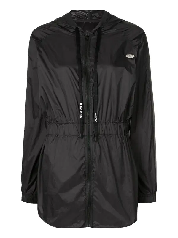 AMIR SLAMA Hooded Lightweight Jacket - Black