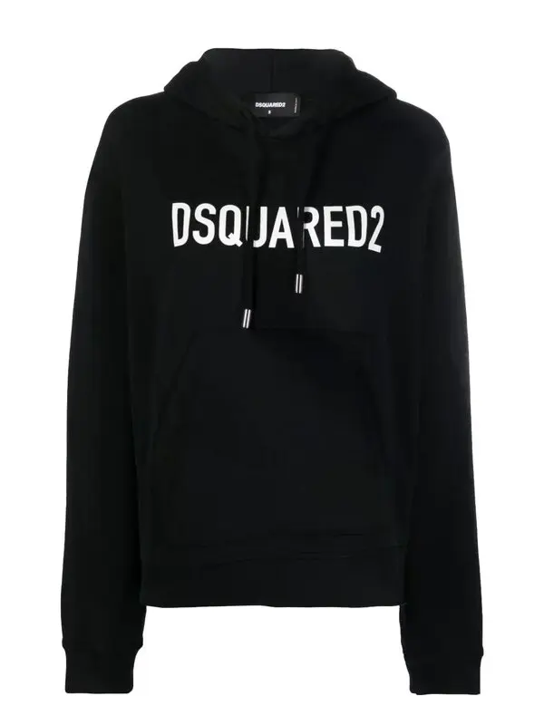 Dsquared2 Logo-print Hoodie - Black