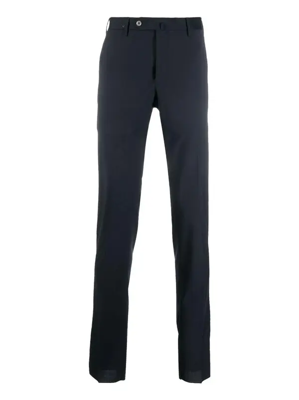 PT TORINO Pressed-crease Tailored Trousers - Blue