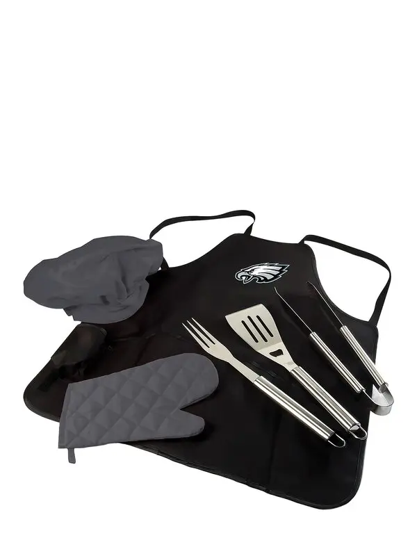 PICNIC TIME Nfl Bbq Apron Tote Pro Grill Set - One-color