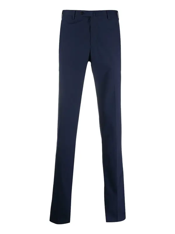 PT TORINO Straight-leg Tailored Trousers - Blue