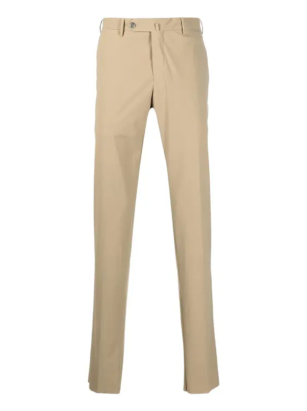PT TORINO Pressed-crease Tailored Trousers - Neutrals