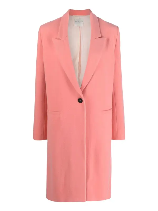FORTE_FORTE Single-breasted Wool-cashmere Coat - Pink