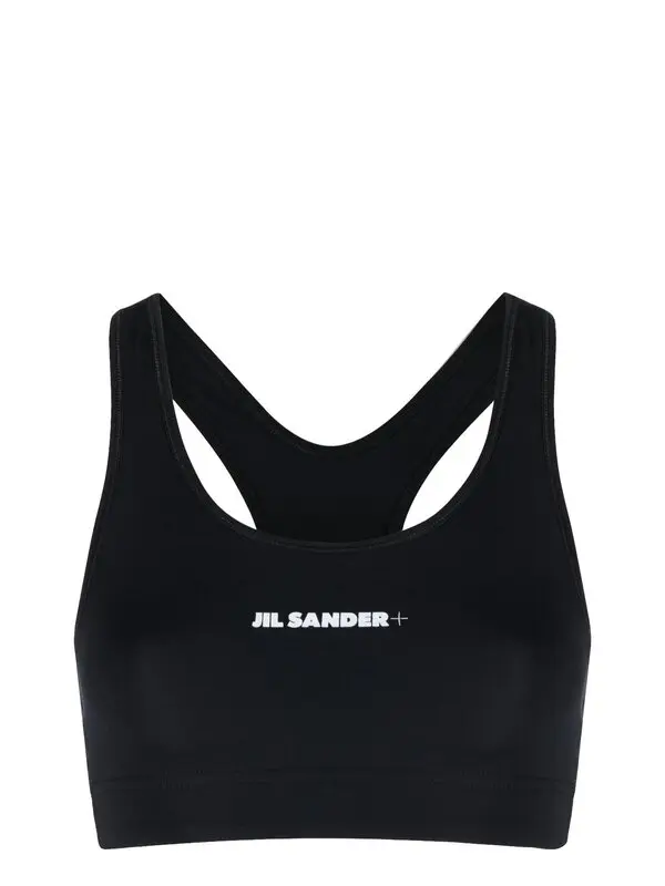 JIL SANDER Logo-print Sports Bra - Black